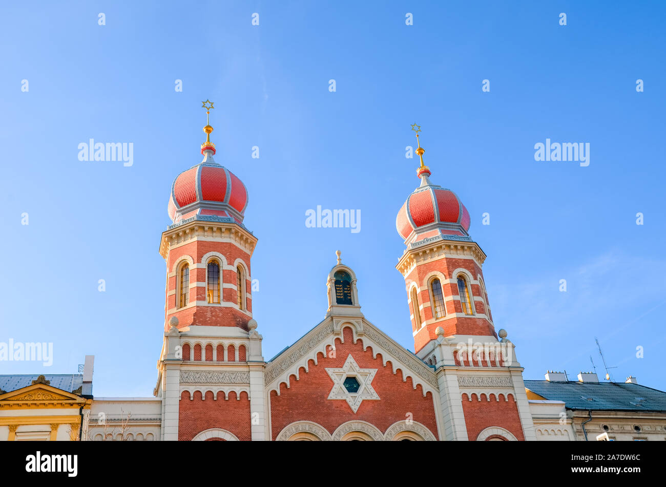 The Great Synagogue in Pilsen, Czech Republic. The second-largest ...