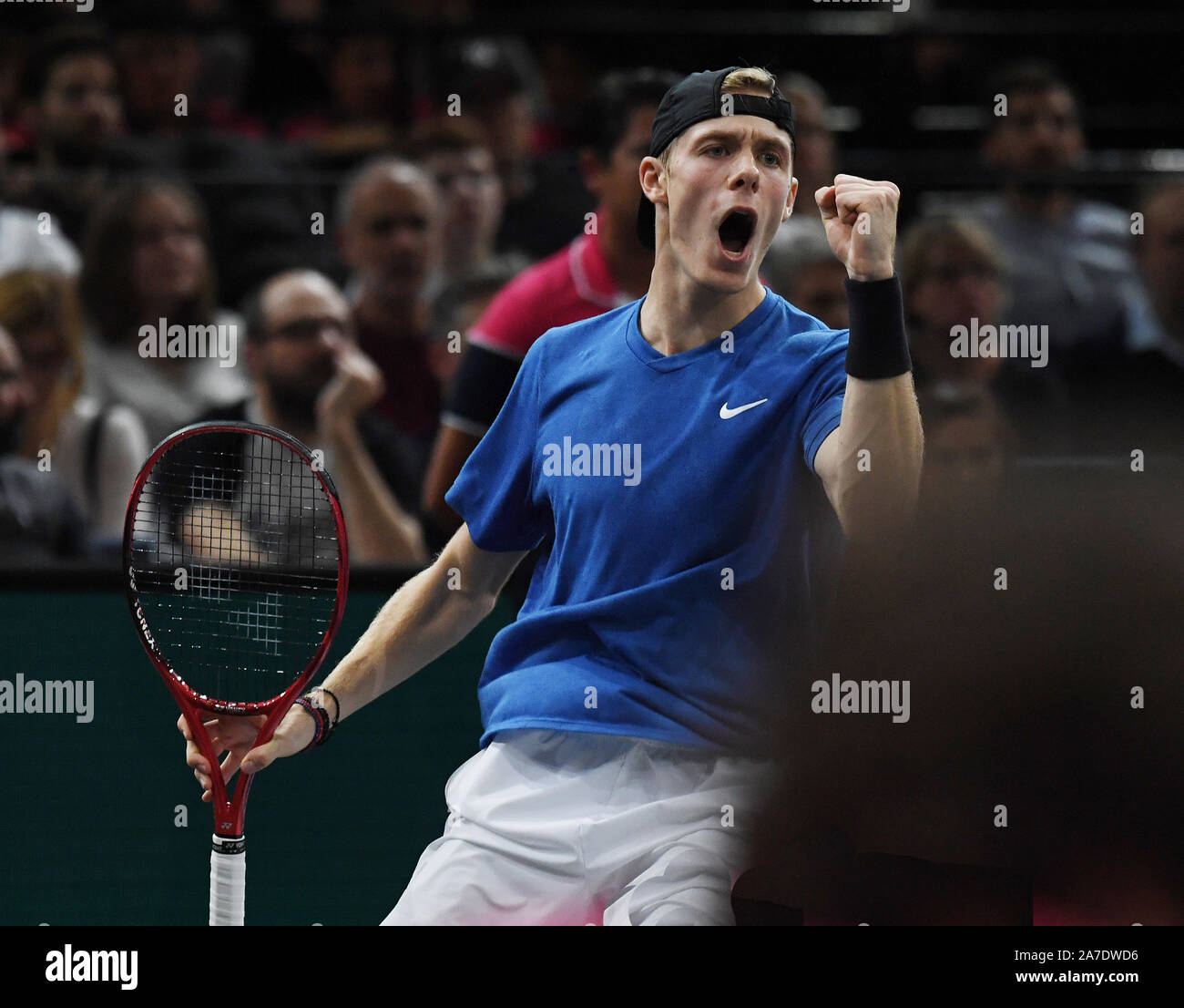 Paris, France. 1st Nov 2019. Paris Rolex Paris Masters 01/11/2019 Denis Shapovalov (CAN) beats ...