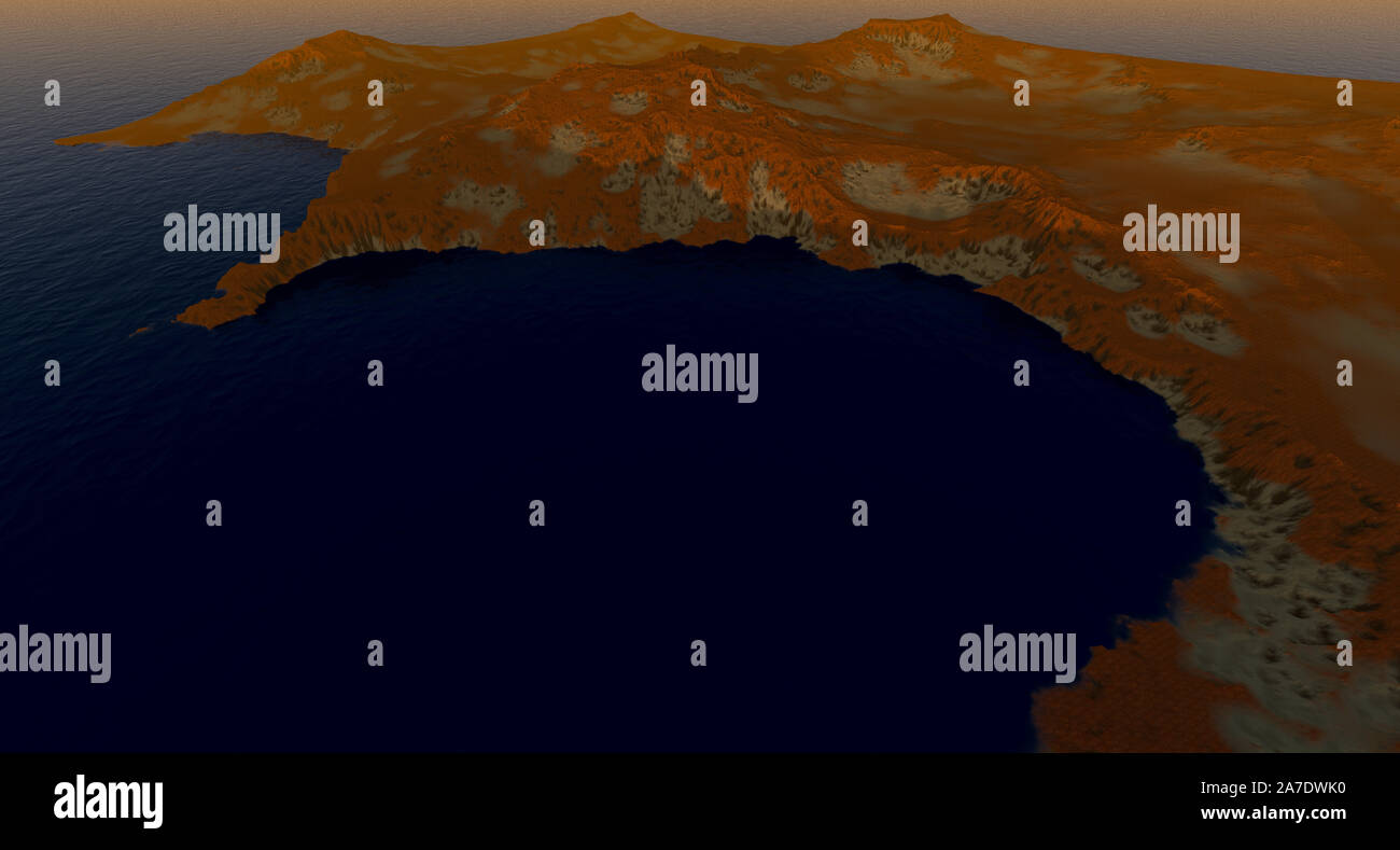 Water on Mars like Planet extremely detailed and realistic 3d image of ...