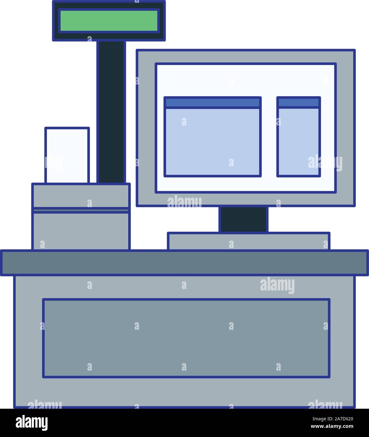 supermarket register cash icon Stock Vector Image & Art - Alamy