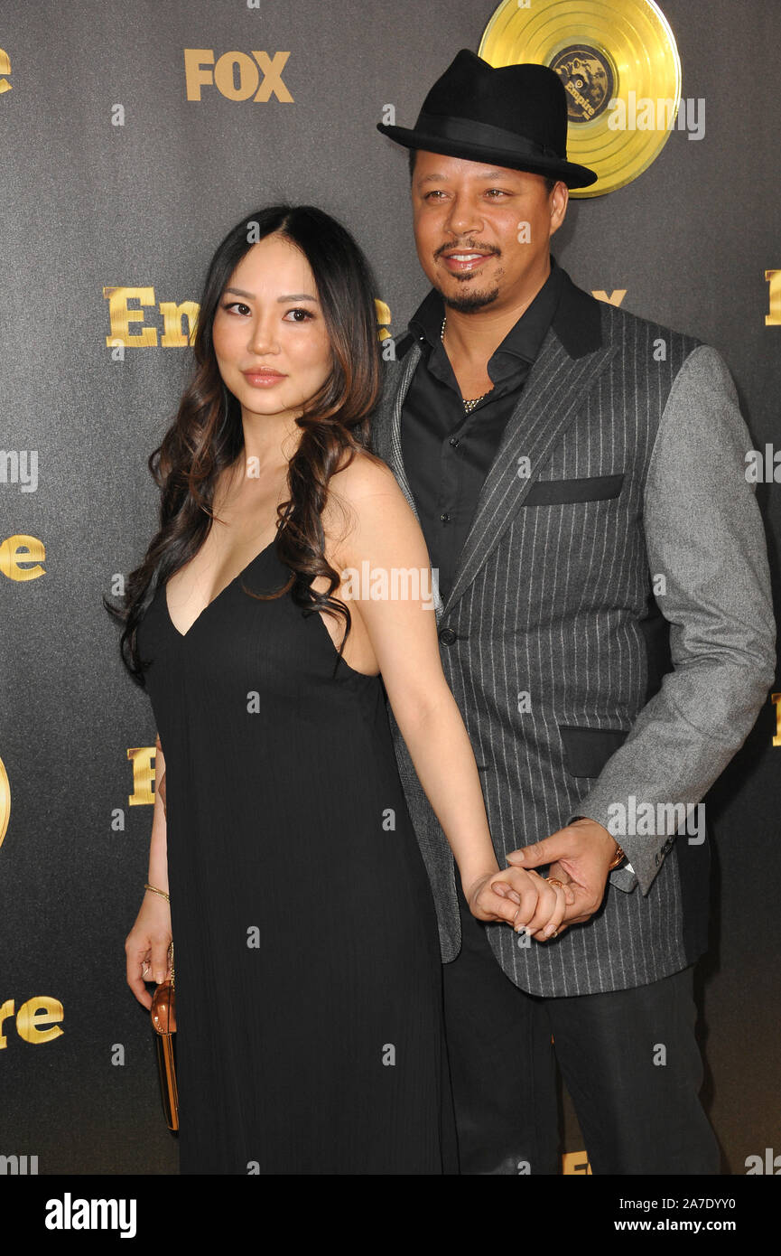 LOS ANGELES, CA - JANUARY 6, 2015: Terrence Howard & wife Miranda at ...