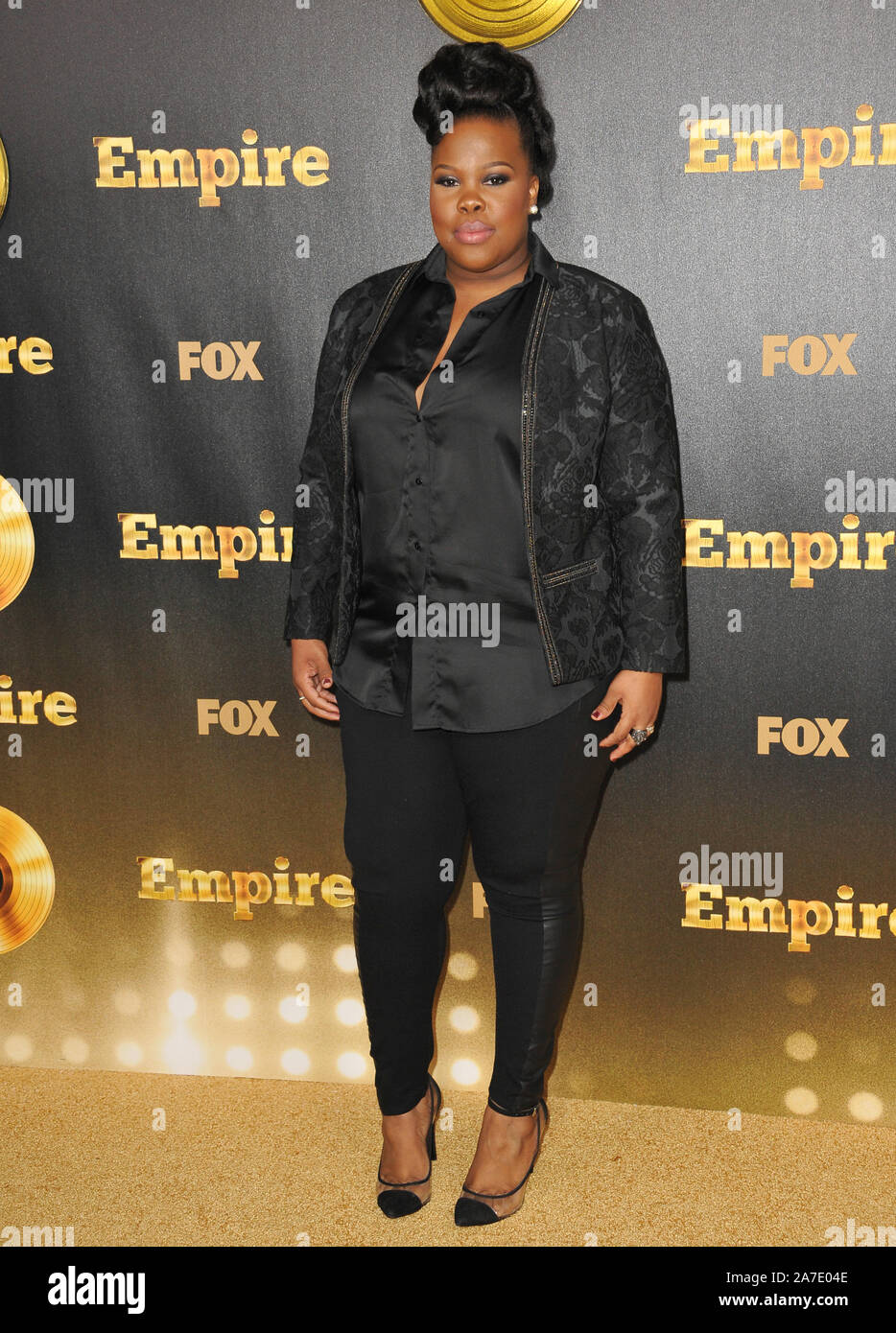 LOS ANGELES, CA - JANUARY 6, 2015: Amber Riley at the premiere of Fox's ...