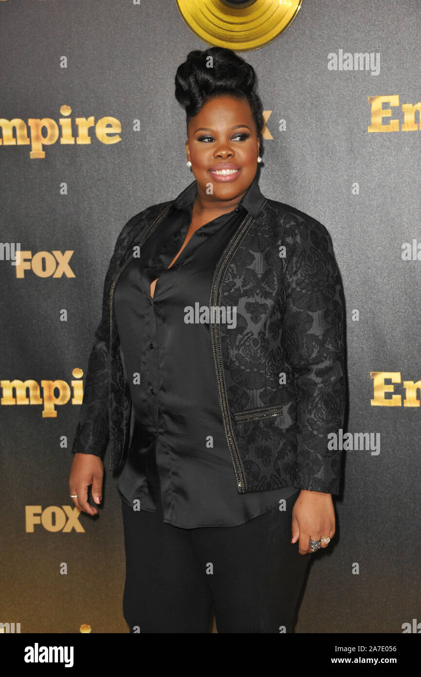 LOS ANGELES, CA - JANUARY 6, 2015: Amber Riley at the premiere of Fox's ...