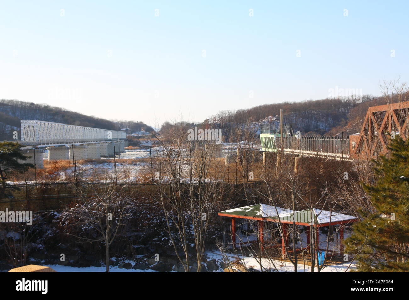 Freedom bridge demilitarized zone dmz hi-res stock photography and ...