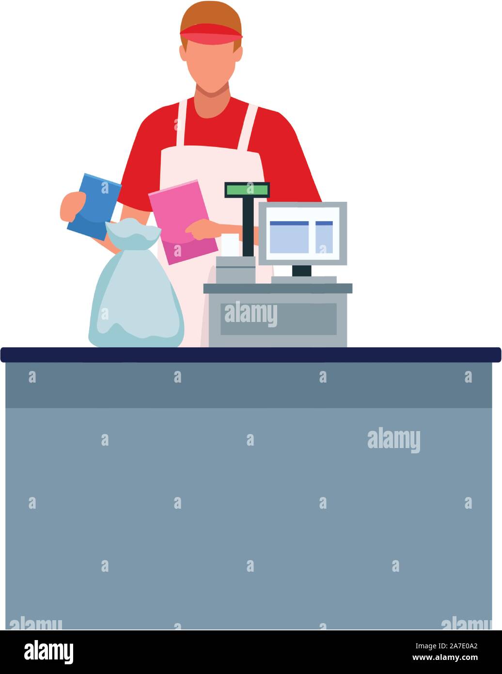 Retail cash screen icon Cut Out Stock Images & Pictures - Alamy