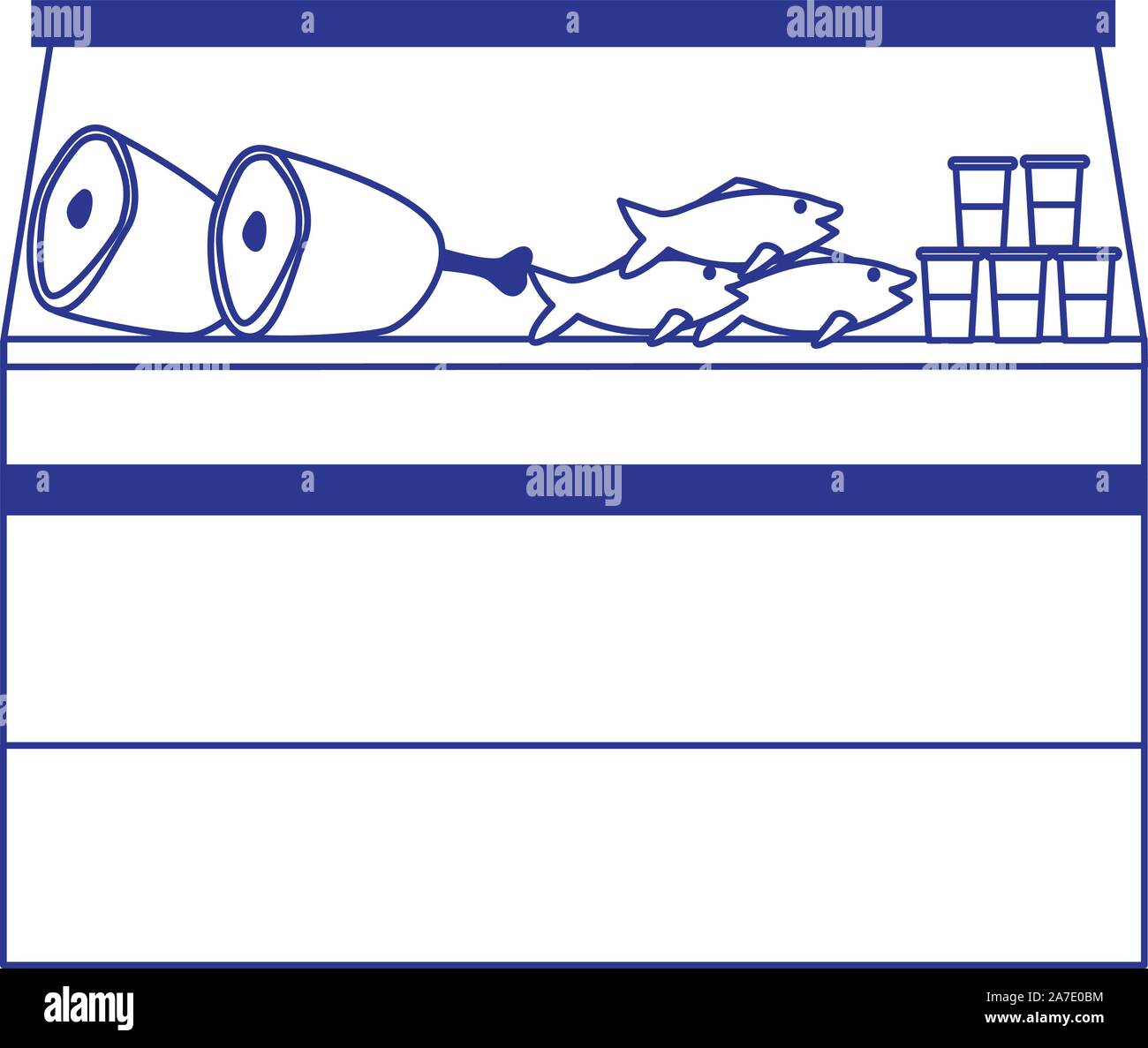 Food preparation fridge Cut Out Stock Images & Pictures - Alamy