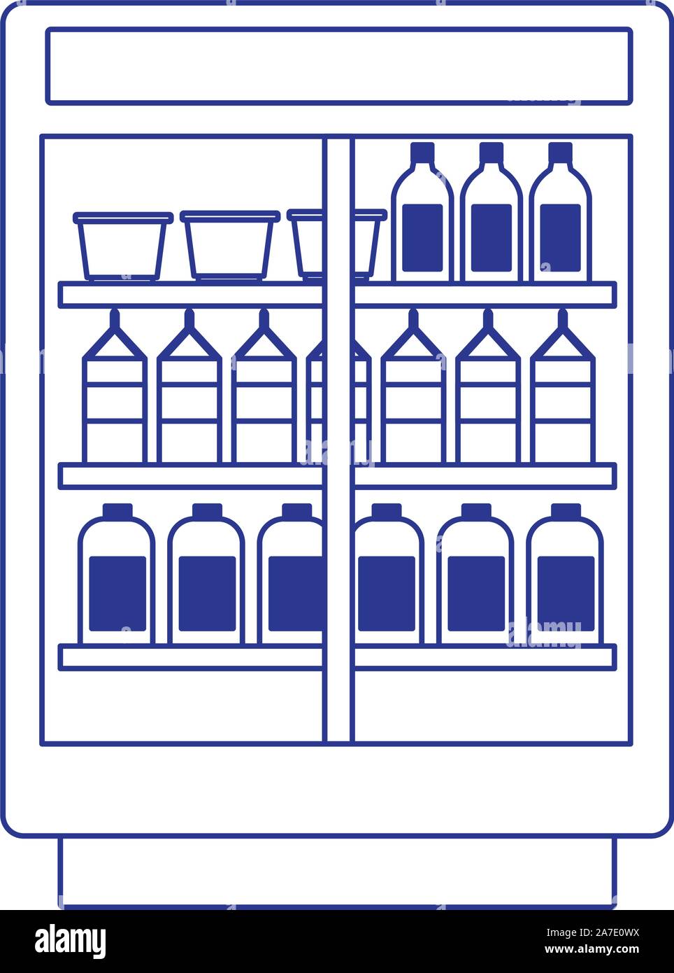 beverages bottles fridge icon Stock Vector Image & Art - Alamy