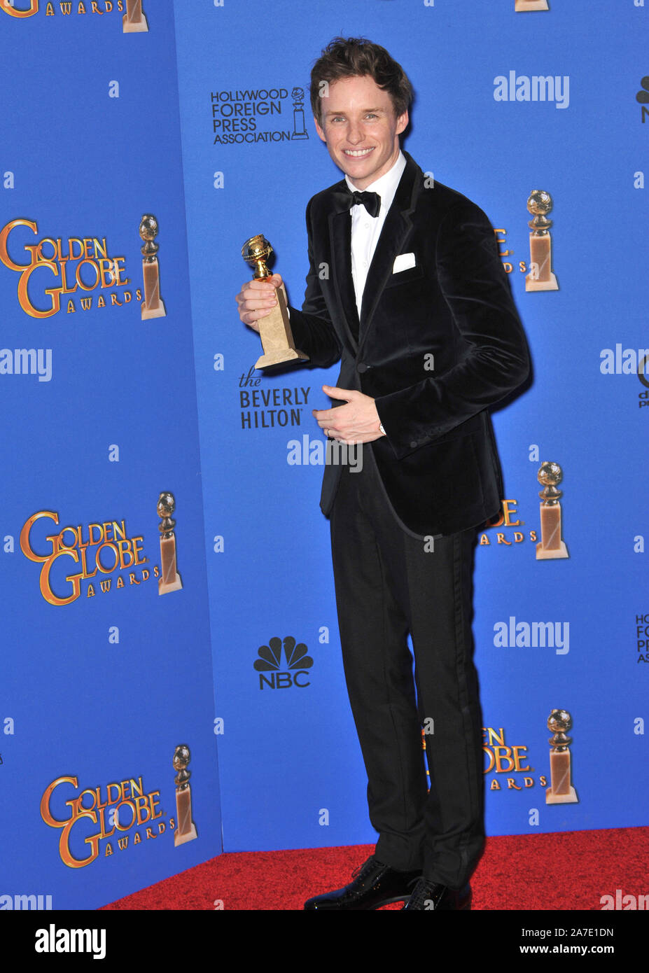 LOS ANGELES, CA - JANUARY 11, 2015: Eddie Redmayne at the 72nd Annual ...