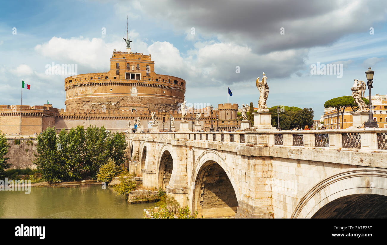 Castle Sant'Angelo (castle of Holy Angel) and Ponte or bridge Sant ...