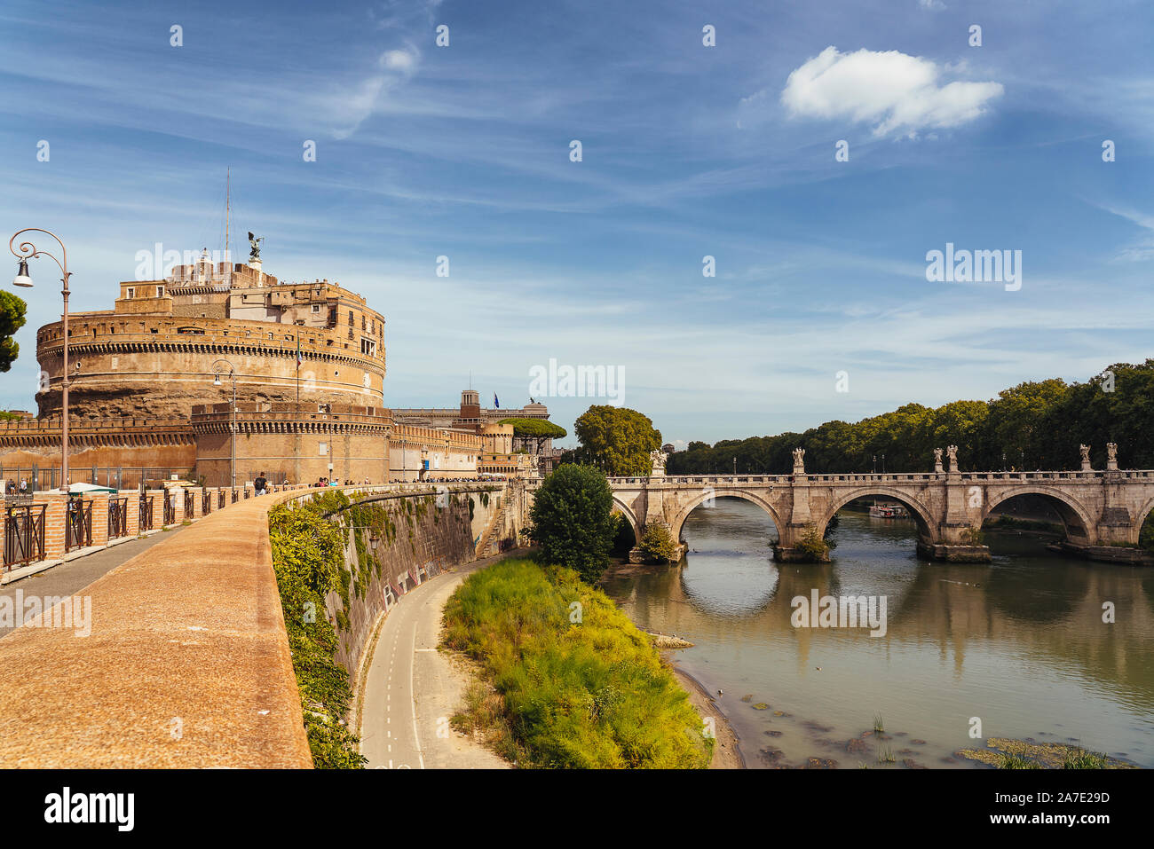 Castle Sant'Angelo (castle of Holy Angel) and Ponte or bridge Sant ...