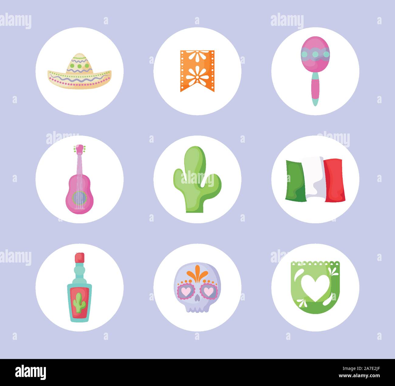 bundle of traditional mexico icons vector illustration design Stock ...
