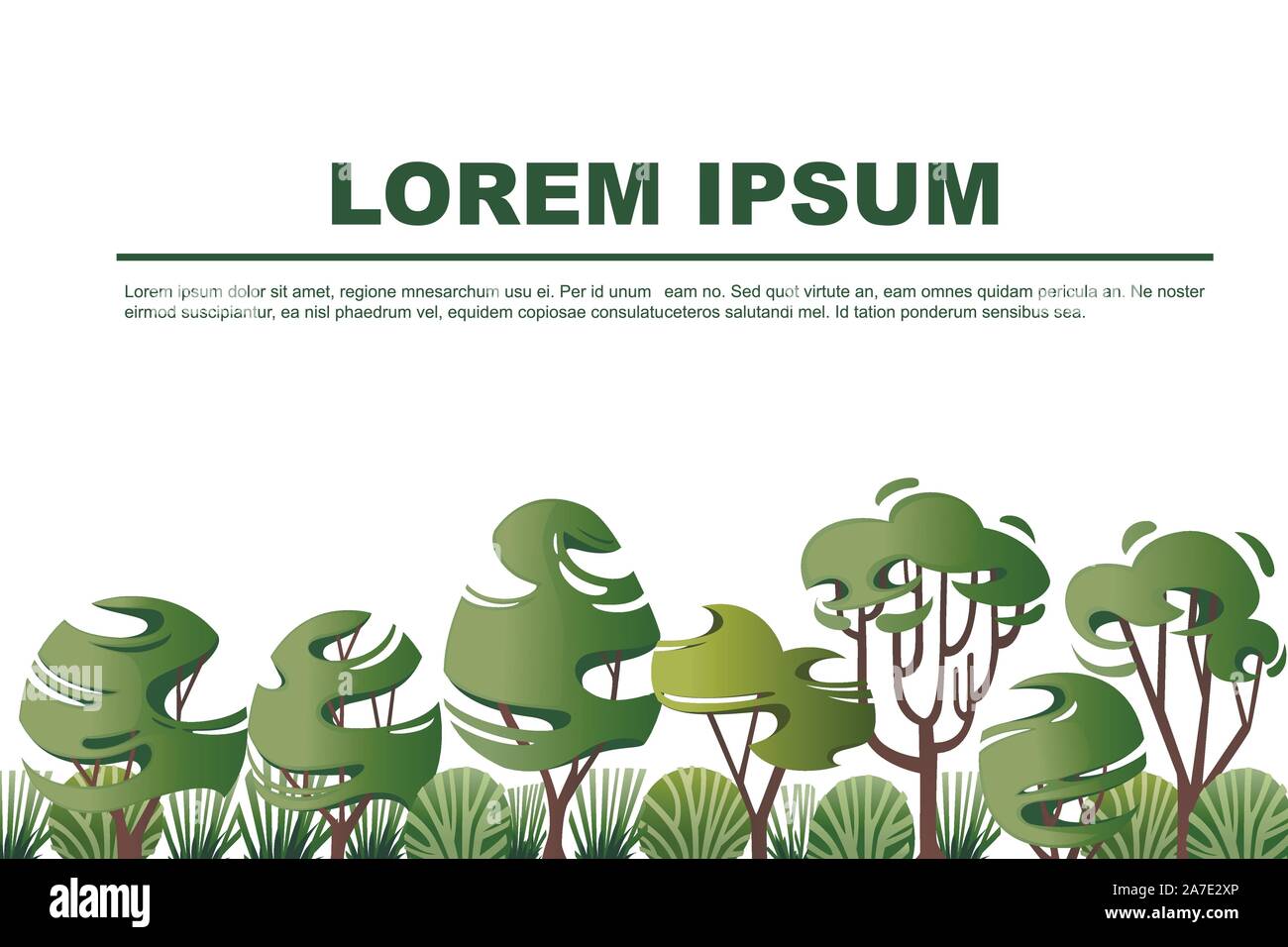 Modern lawn with border Stock Vector Images - Alamy