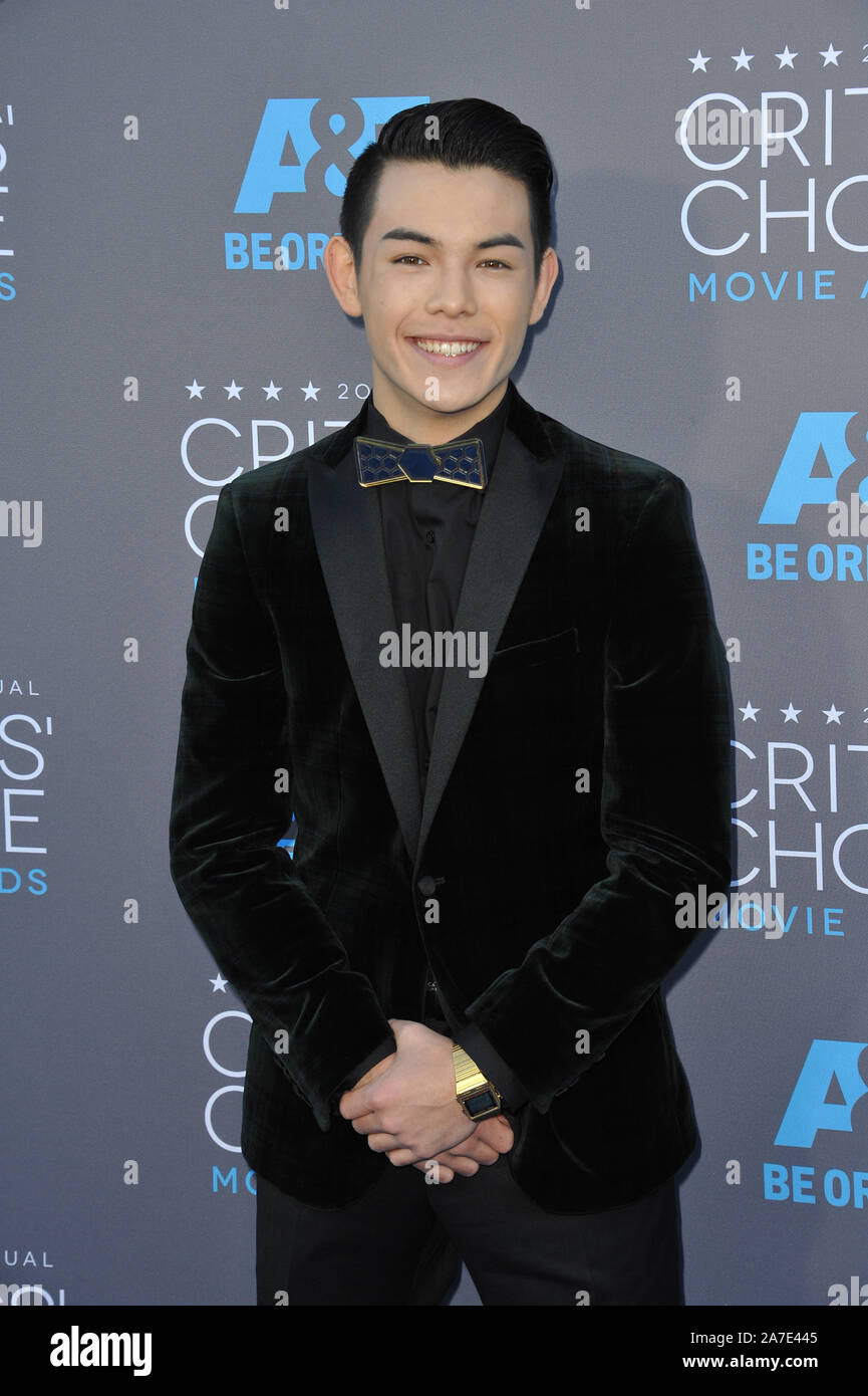 LOS ANGELES, CA - JANUARY 15, 2015: Ryan Potter at the 20th Annual ...