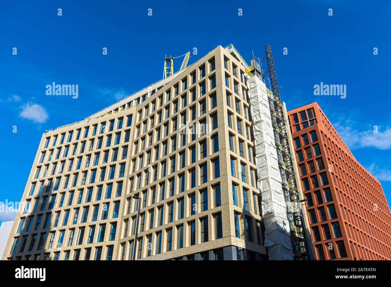 The Calico Building and the Carding Building, (under construction, Oct ...