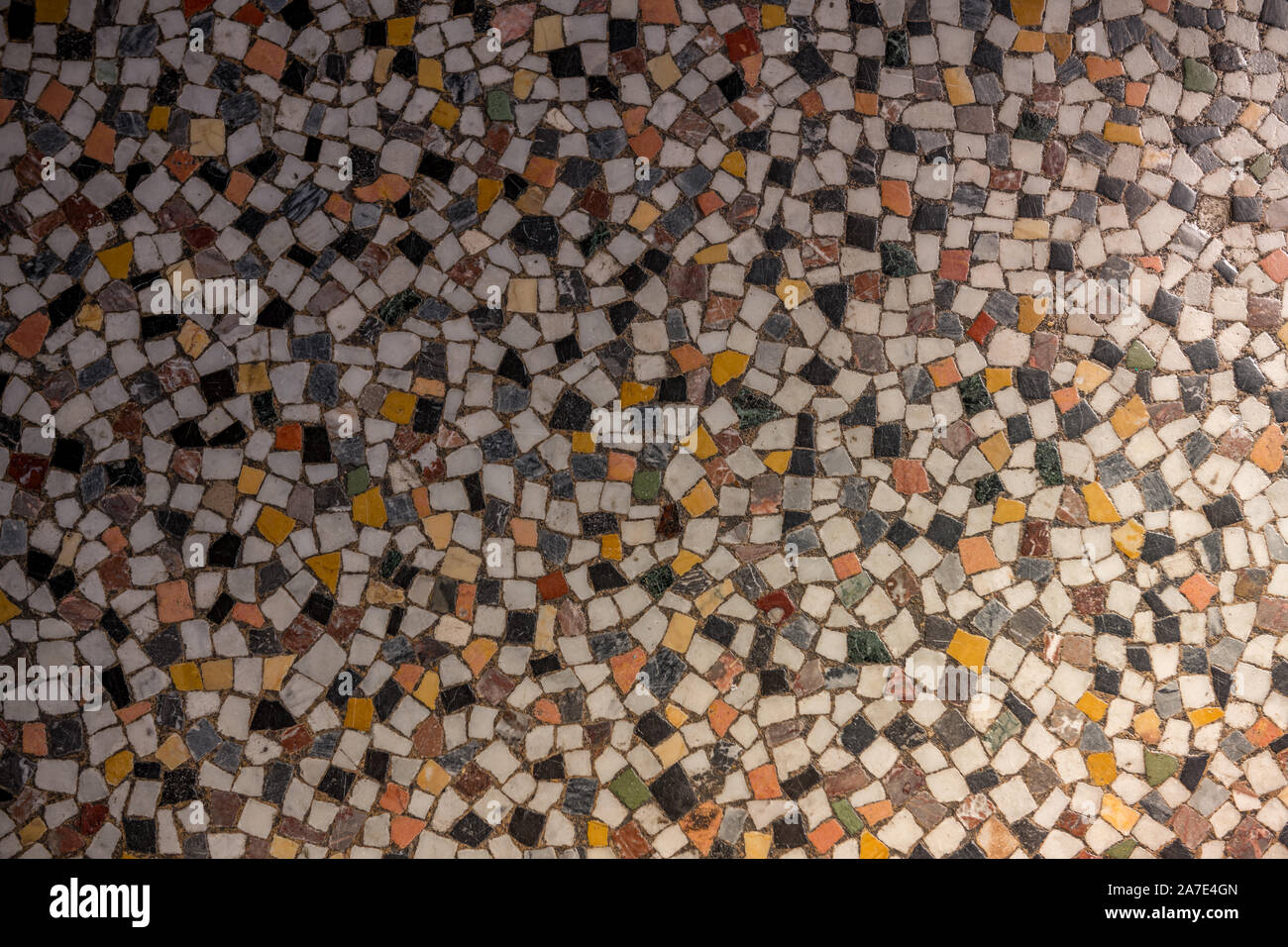 Old mosaic floor with different colored natural stones Stock Photo - Alamy