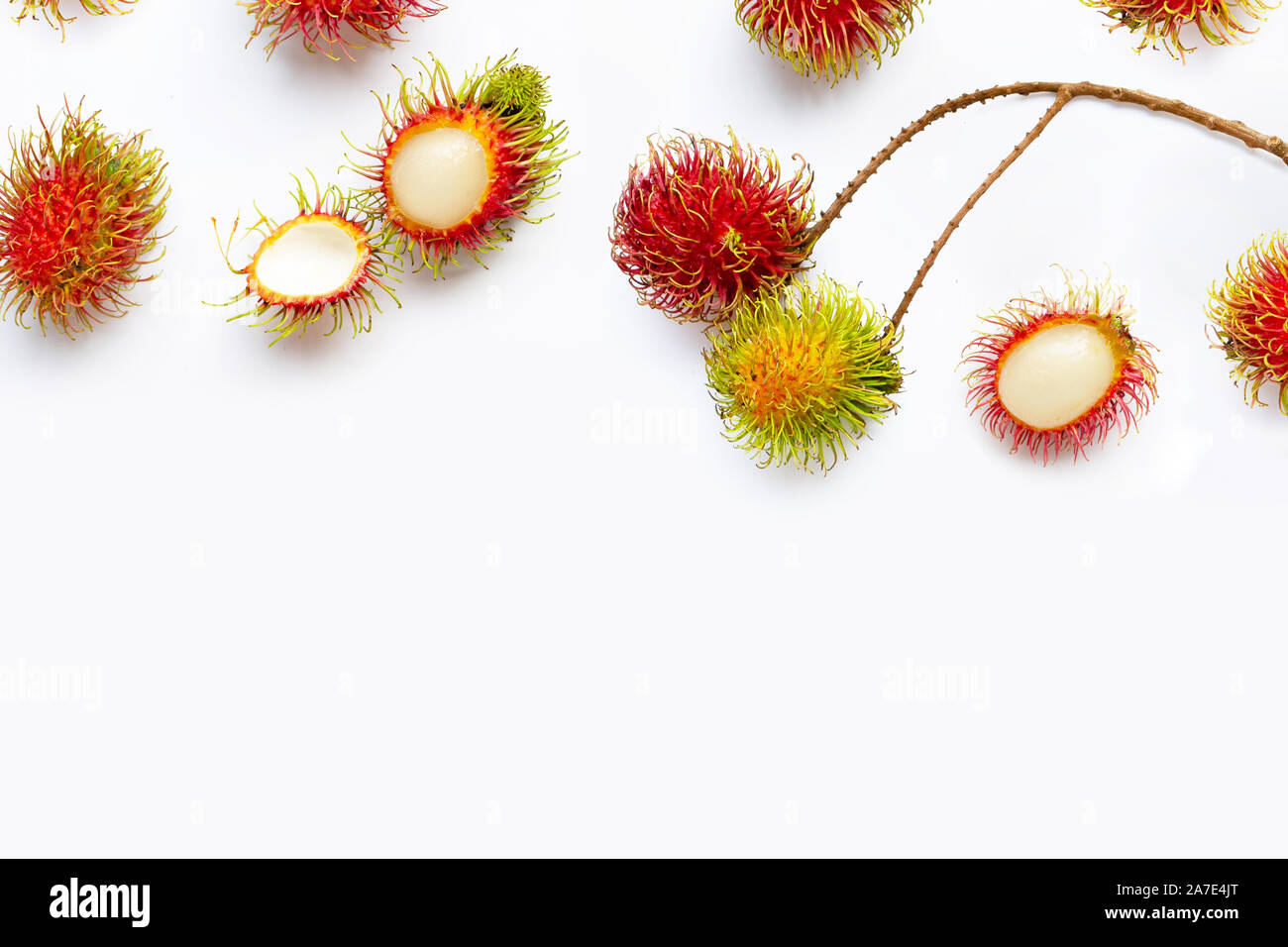 Rambutan isolated on white background Stock Photo - Alamy