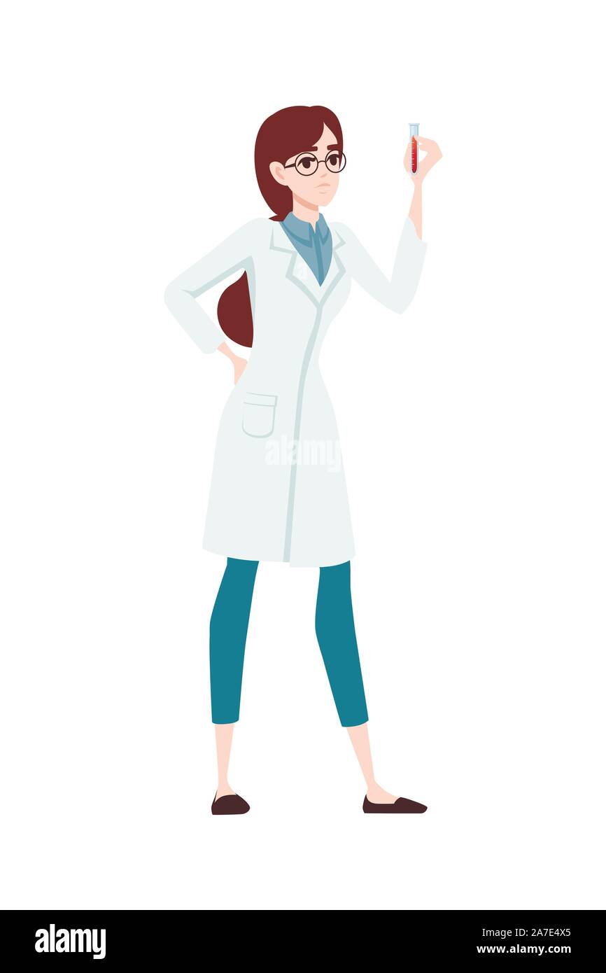 Female scientist cartoon Stock Vector Images - Alamy