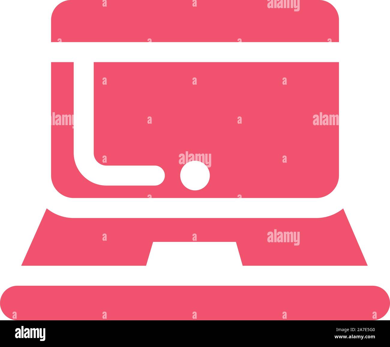 open laptop on white background vector illustration design Stock Vector ...