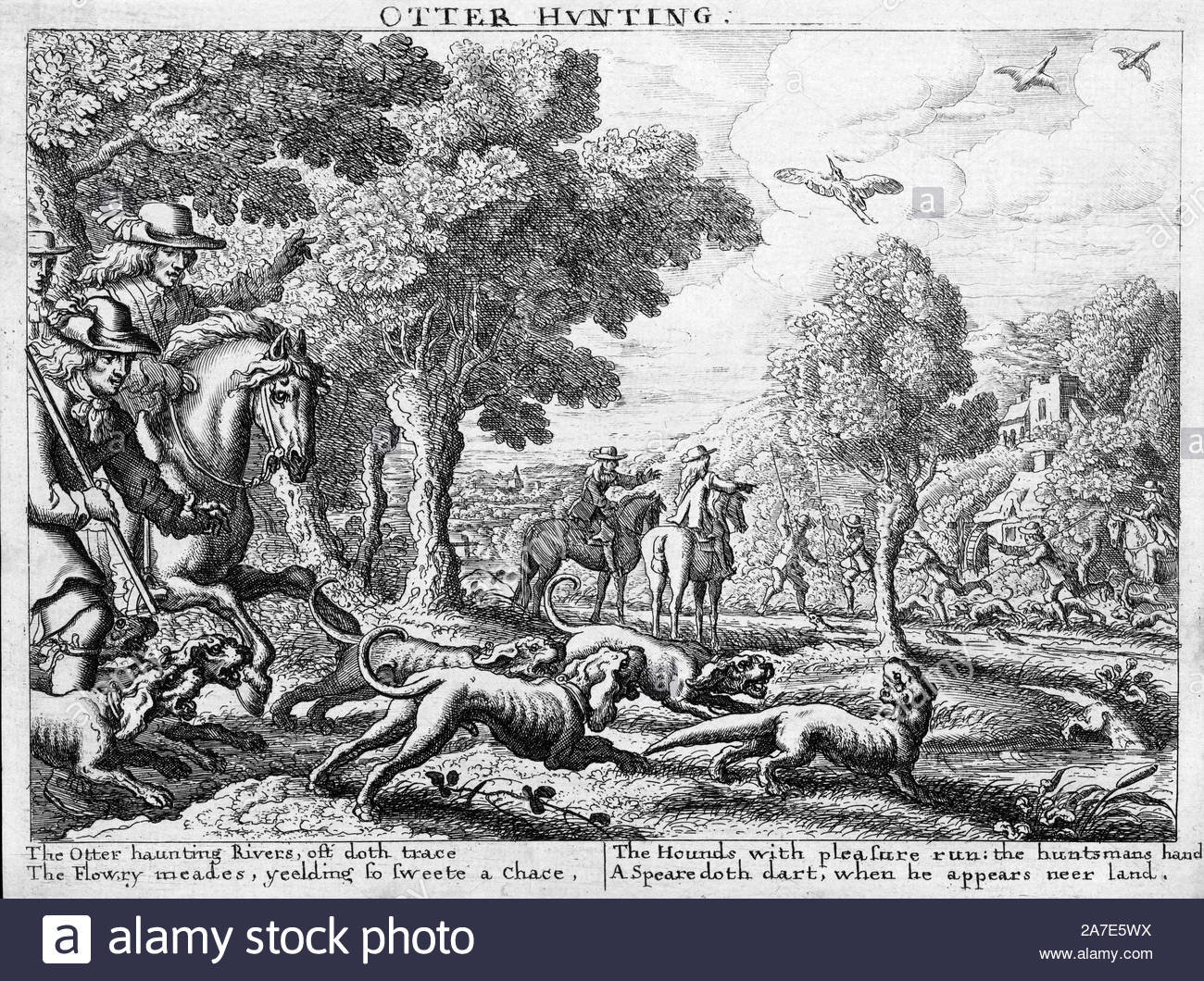 17th century hunting Black and White Stock Photos & Images - Alamy
