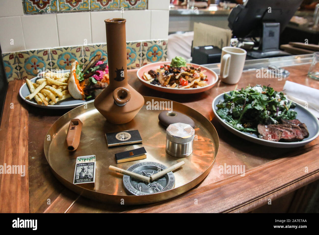 West Hollywood, California, USA. 1st October, 2019. Lowell Farms ...