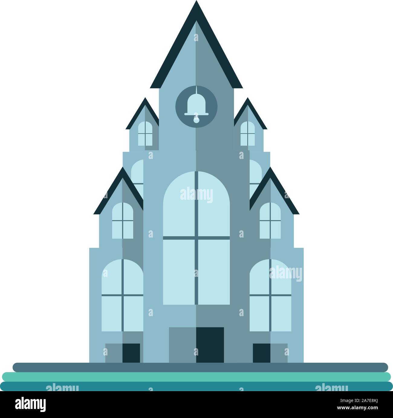 catholic church on white background vector illustration design Stock ...