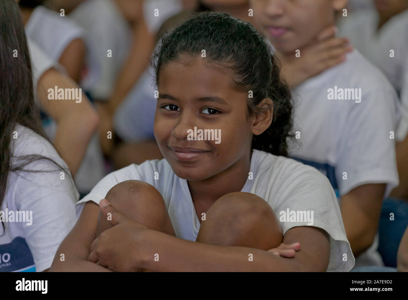 Young Brazilian students in school uniform Stock Photo - Alamy