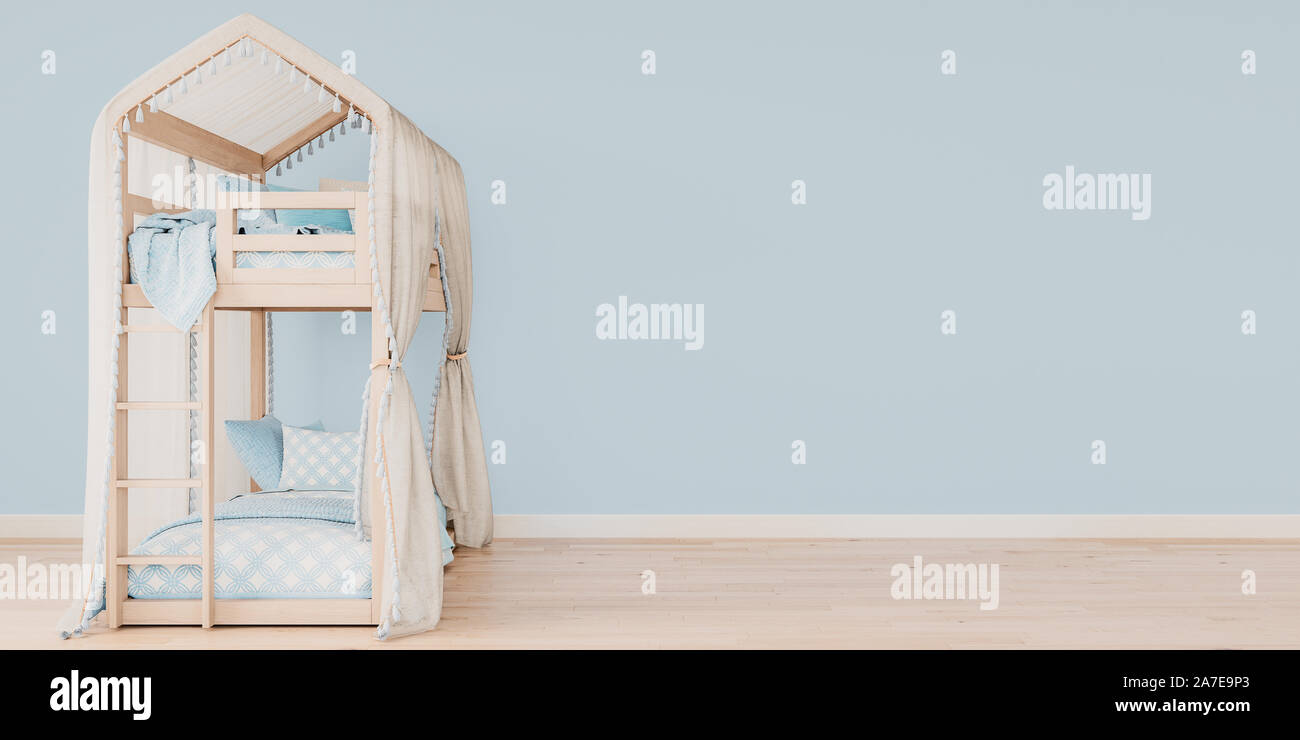 Wide horizontal mock up poster frame with free space on the right side ...