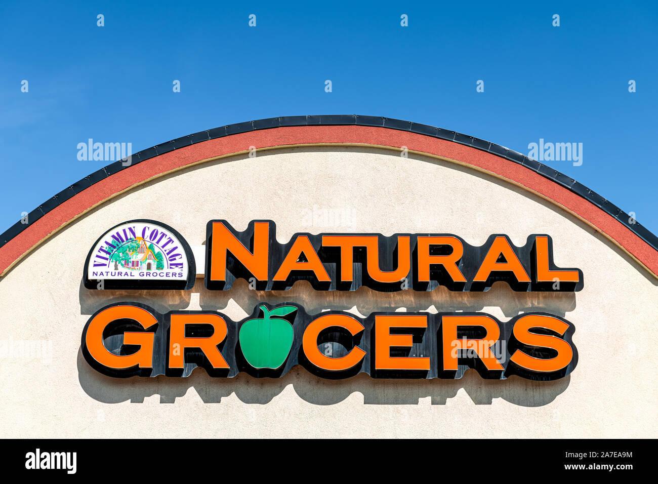 Durango, USA - August 22, 2019: Sign in front of entrance to Natural ...