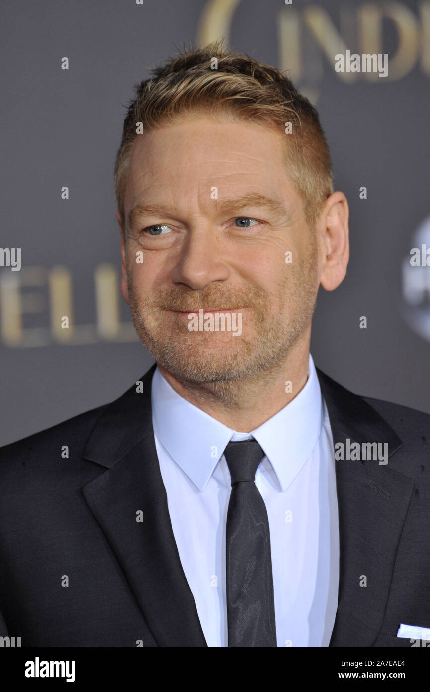 LOS ANGELES, CA - MARCH 1, 2015: Director Kenneth Branagh at the world ...