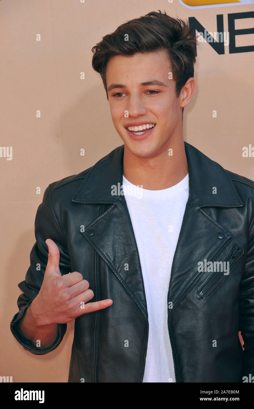 LOS ANGELES, CA - MARCH 29, 2015: Cameron Dallas at the 2015 iHeart ...