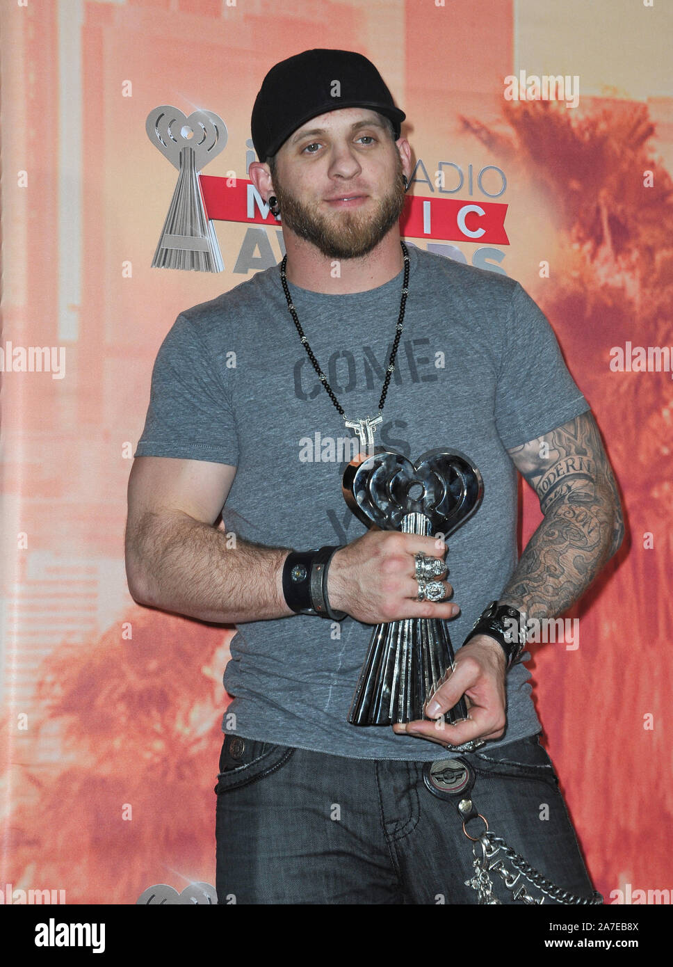 LOS ANGELES, CA - MARCH 29, 2015: Brantley Gilbert at the 2015 iHeart ...