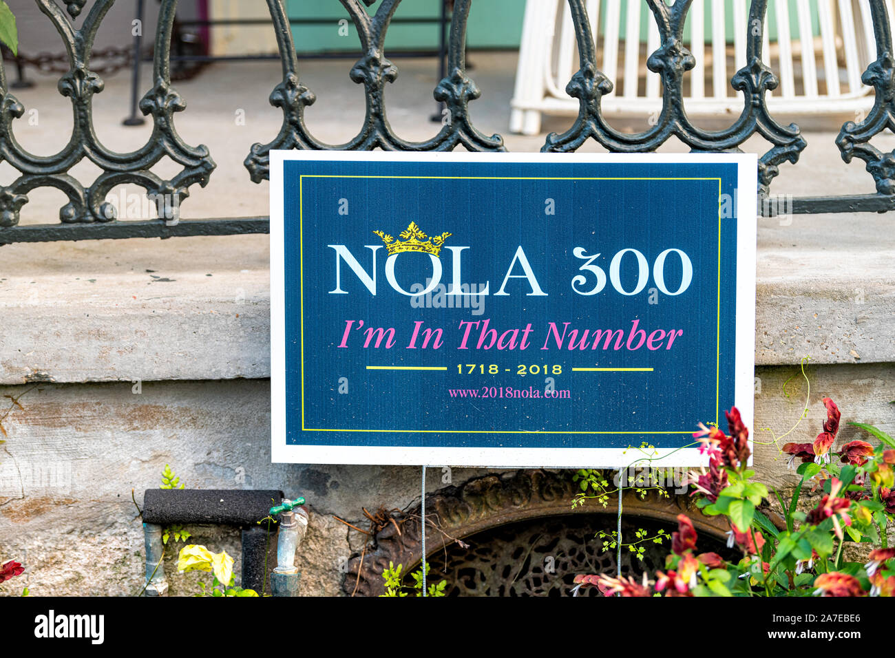 New Orleans, USA - April 23, 2018: Old town Royal street in Louisiana ...