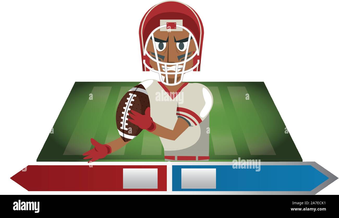 american football player character icon Stock Vector Image & Art - Alamy