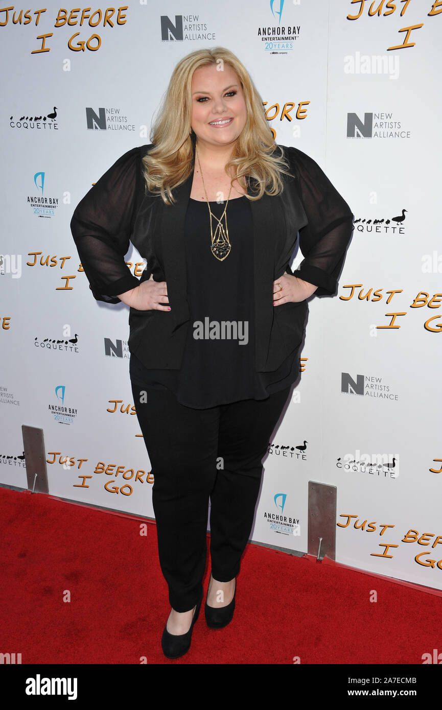 LOS ANGELES, CA - APRIL 20, 2015: Mackenzie Marsh at the premiere of ...