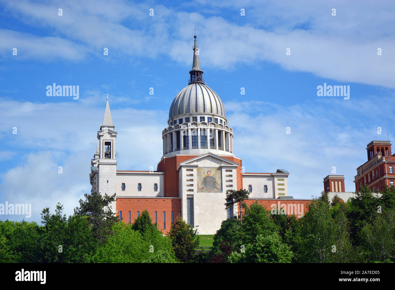 The sanctuary dedicated to Saint John Bosco in his native village in ...