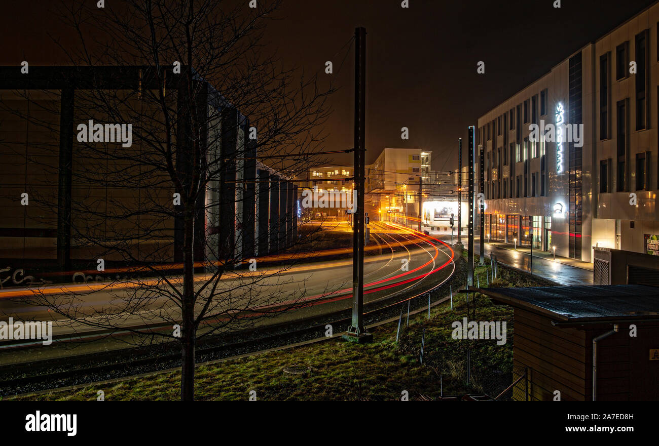 Tram at the tramstation hi-res stock photography and images - Alamy