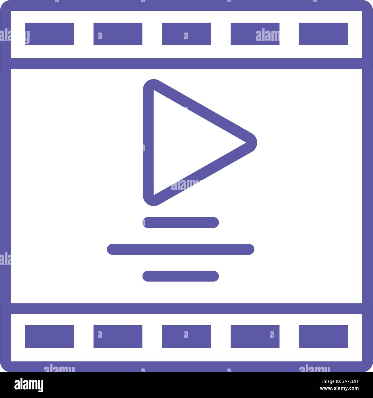 frame with play button on white background vector illustration design ...