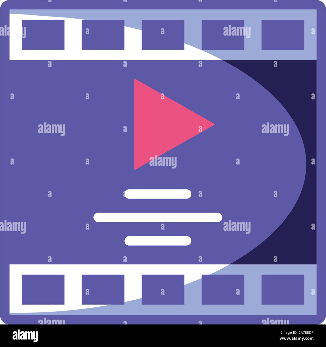 frame with play button on white background vector illustration design ...