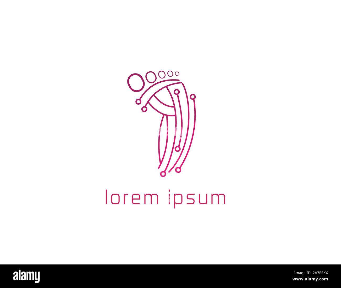 Fingerprint logo Cut Out Stock Images & Pictures - Alamy