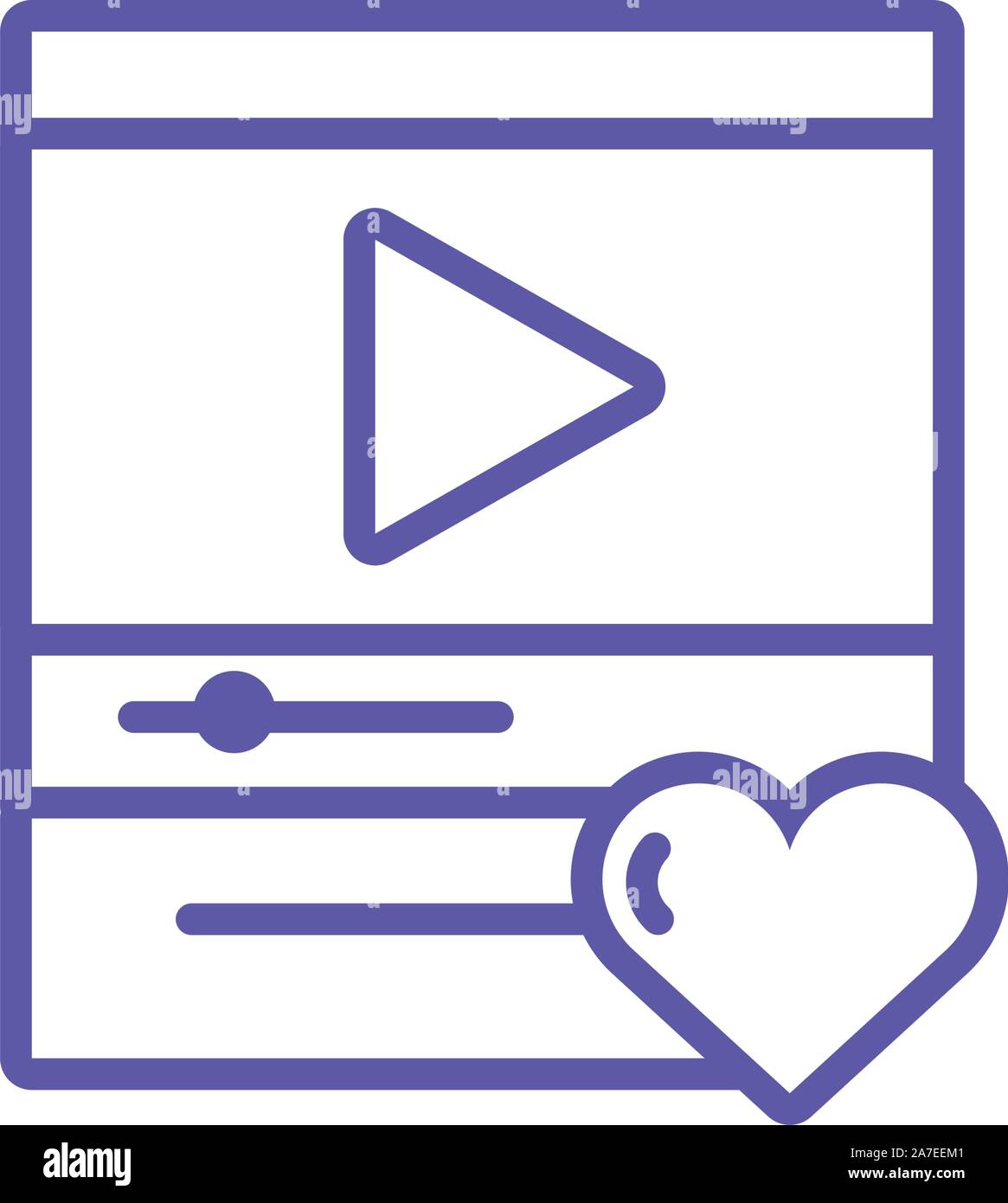 frame with play button on white background vector illustration design ...