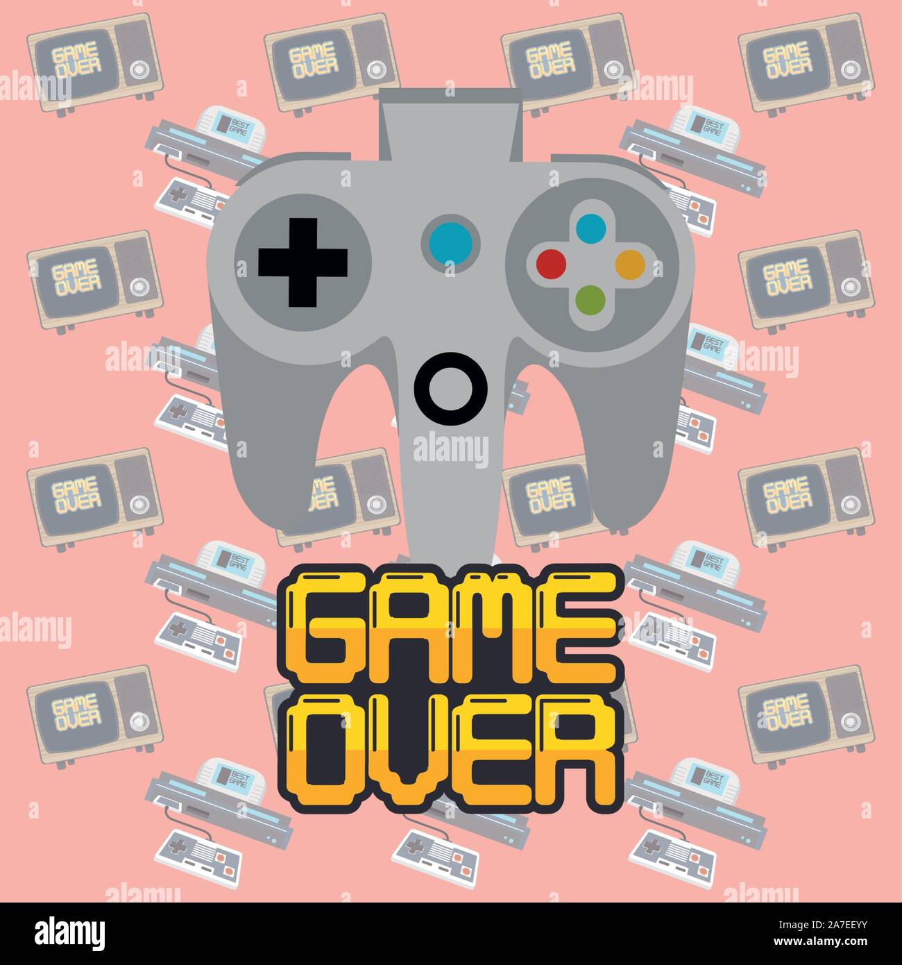 video game pixelated control icon Stock Vector Image & Art - Alamy