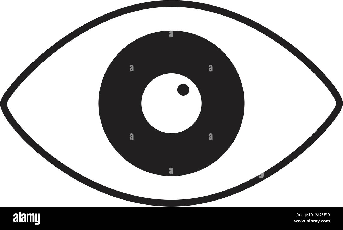 eye icon on white background. flat style. look and vision icon for your ...
