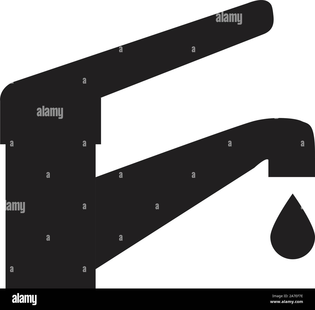 faucet icon on white background. flat style. water faucet icon for your ...