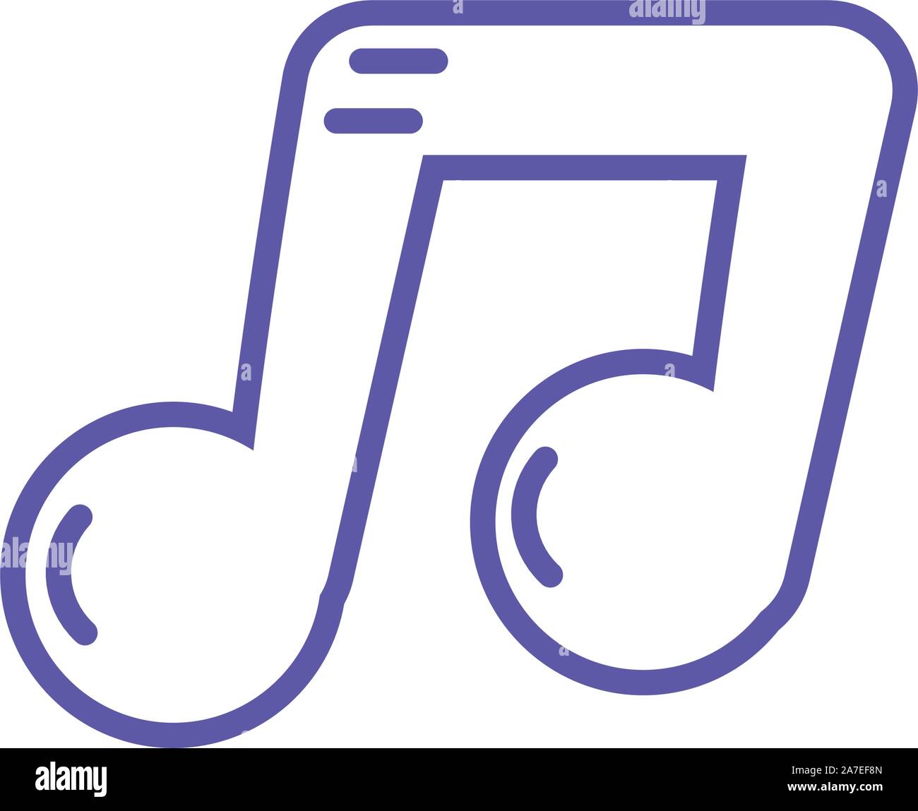 musical note on white background vector illustration design Stock ...