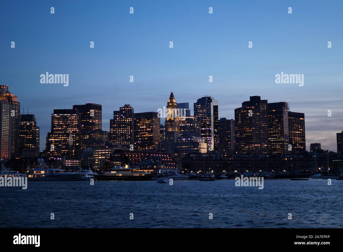 Boston sunset hi-res stock photography and images - Alamy
