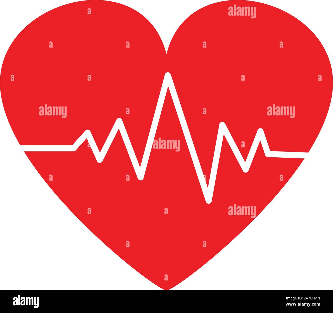 Heartbeat icon on white background. flat style. heart beat pulse icon ...