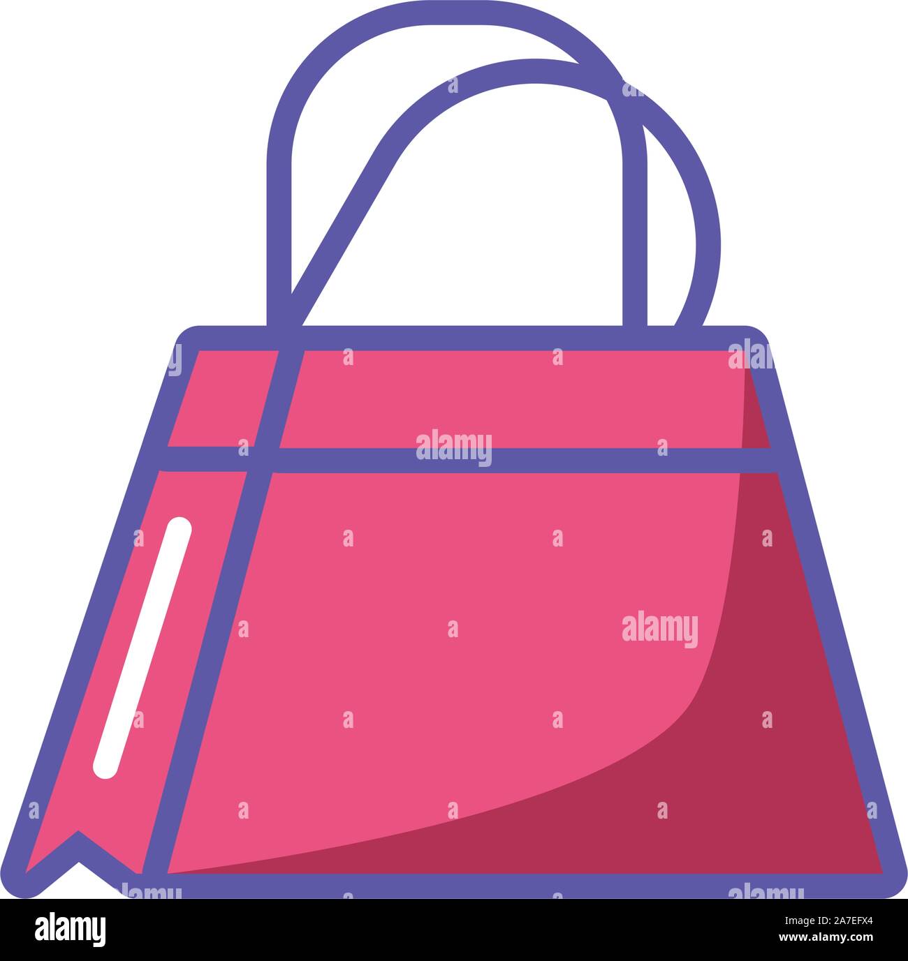 shopping bag on white background vector illustration design Stock ...