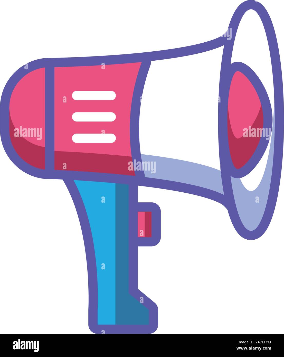cute megaphone with white background vector illustration design Stock ...