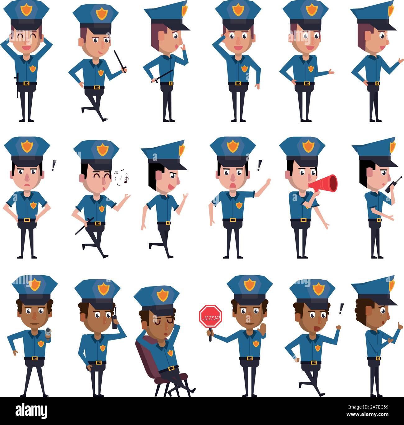 Police Officers Uniform Cut Out Stock Images & Pictures - Alamy