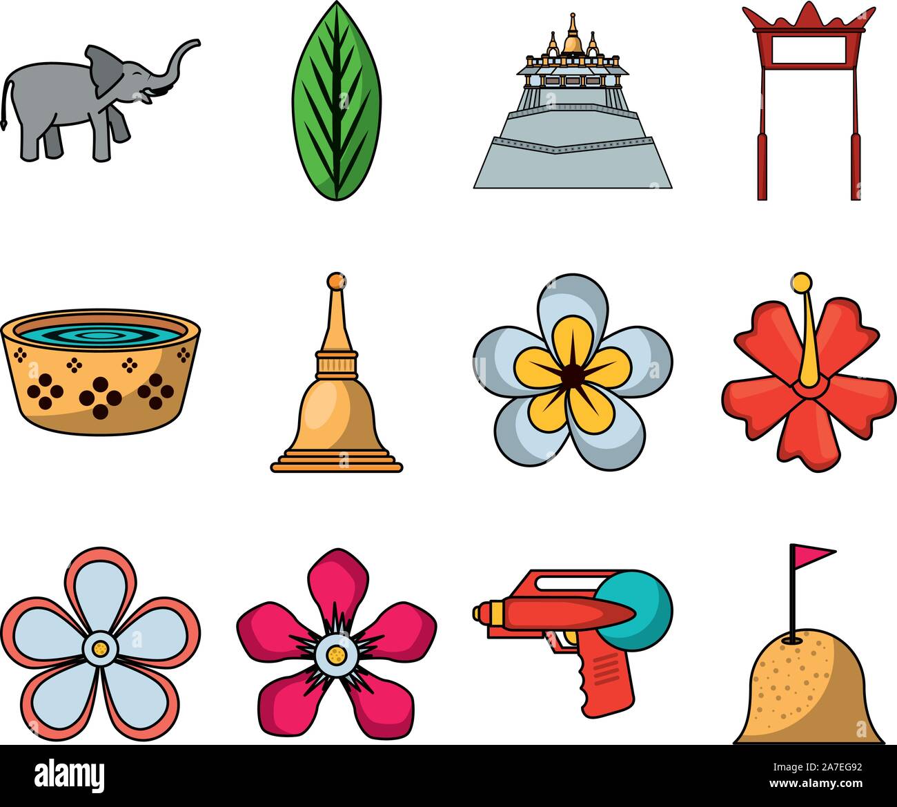 bundle of asian set icons Stock Vector Image & Art - Alamy